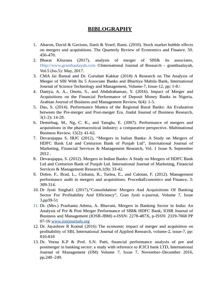 Bi Blography | PDF | Sampling (Statistics) | Mergers And Acquisitions