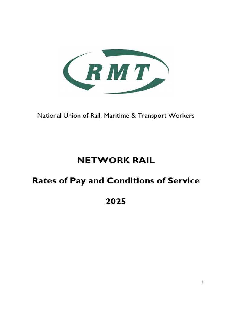Network Rail Pay Claim 2025 | PDF | Cost Of Living | Economies