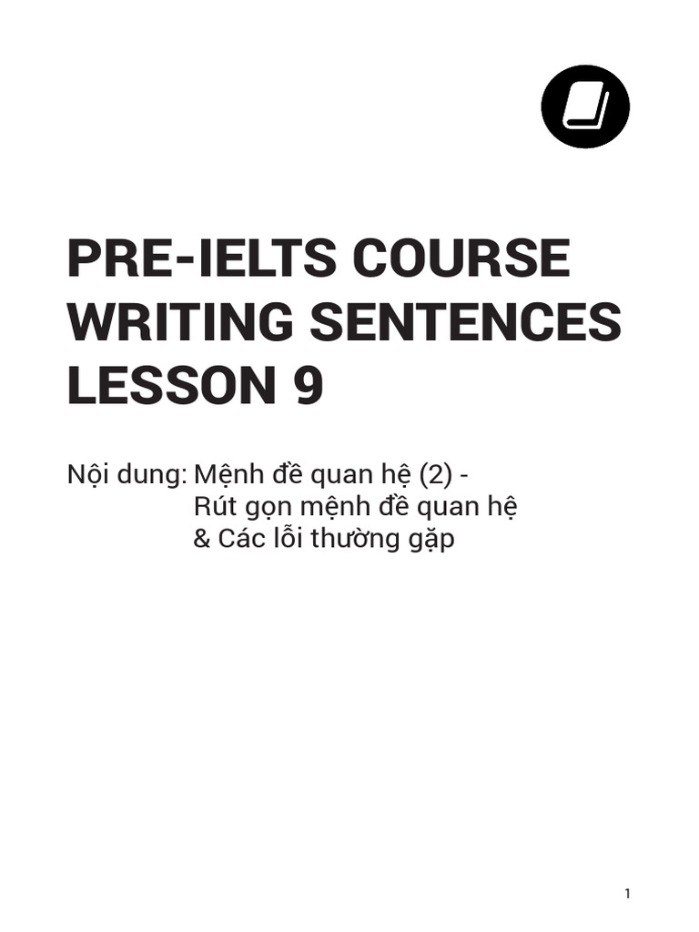 Lesson 21 Reduced Relative Clauses | PDF