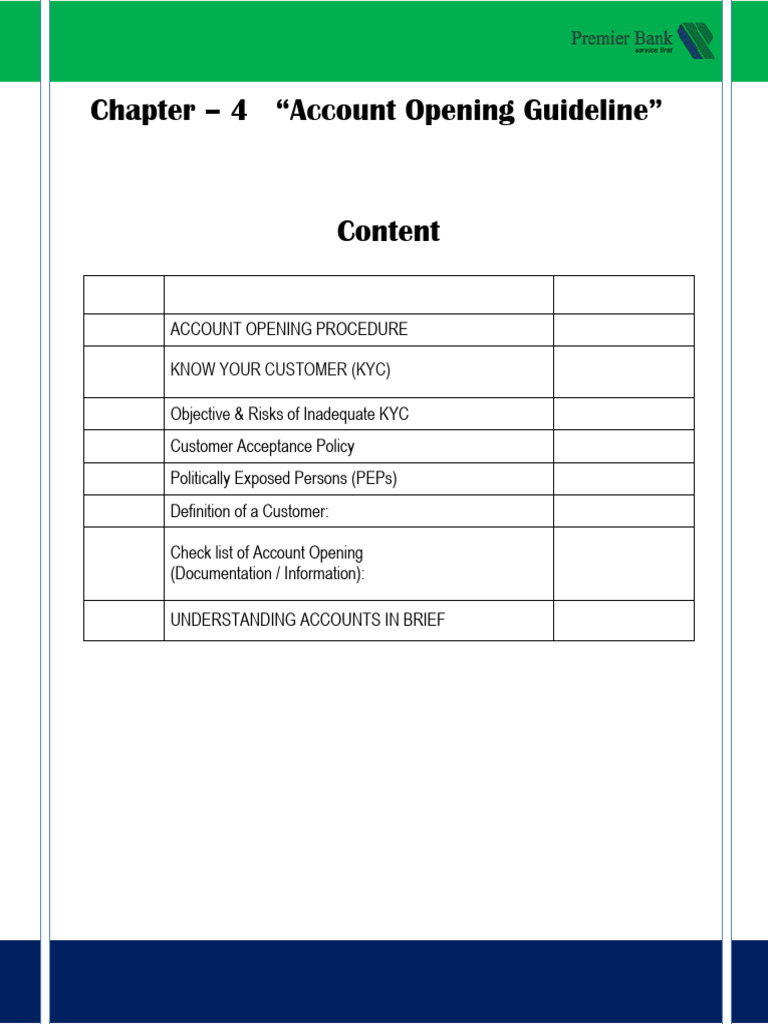 KYC Guidelines for Account Opening | PDF | Identity Document ...