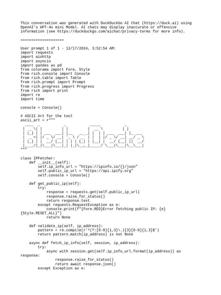 Duck - Ai - 2024 12 17 - 03 53 58 | PDF | Computing | Ascii