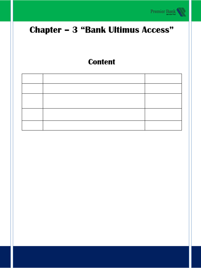 Chapter 3 Bank Ultimus System | PDF | Debits And Credits | Credit Card