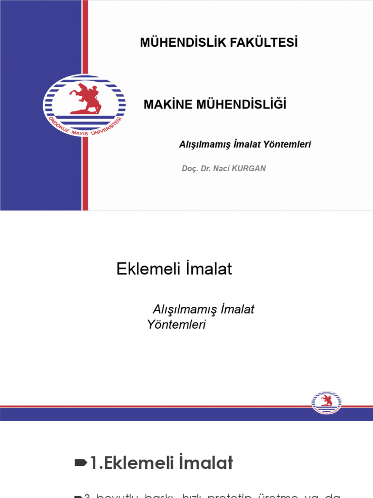 Eklemeli İmalat | PDF