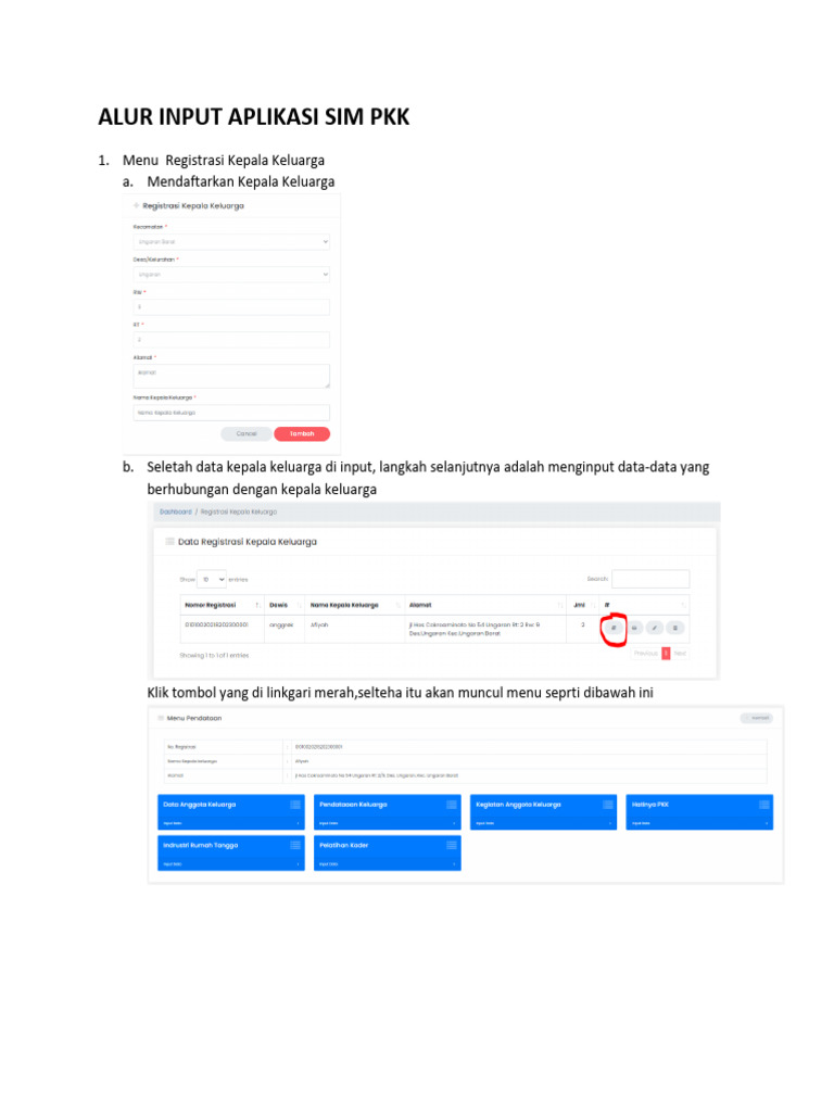 Alur Aplikasi Sim PKK | PDF