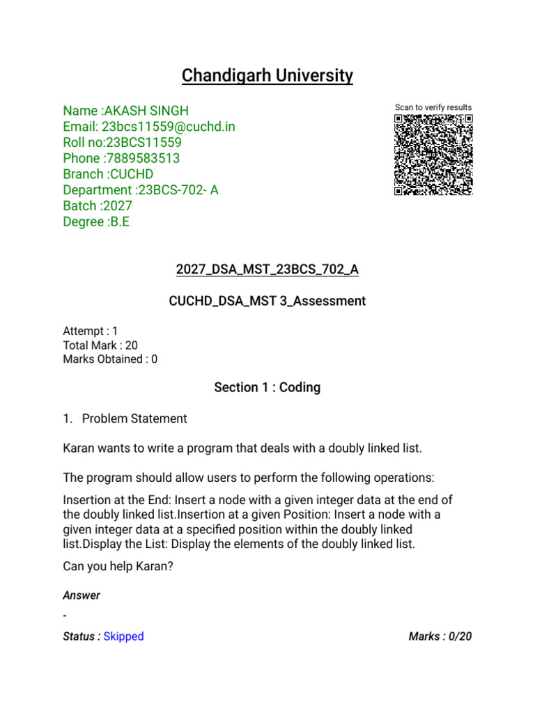 23bcs11559@cuchd in | PDF