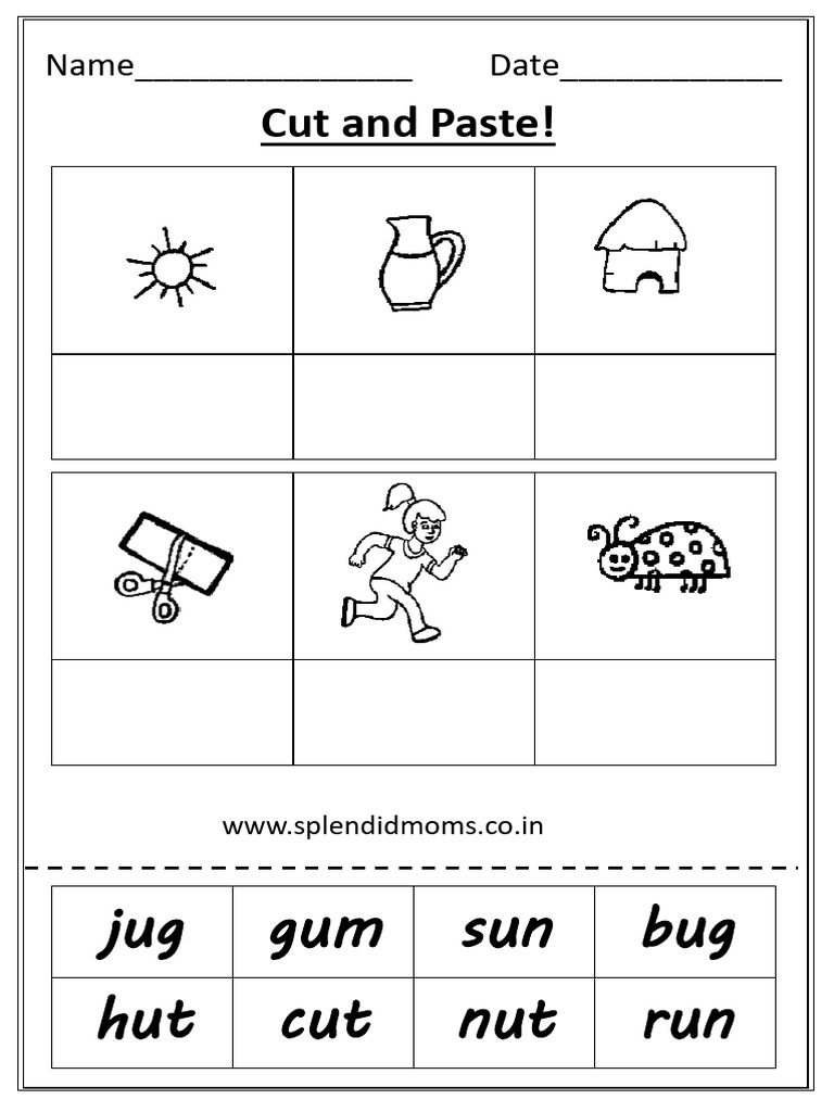 Vowel U CVC Words - 3 | PDF