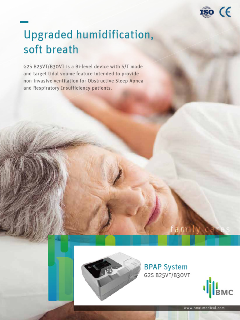 BMC G2S B25VT/B30VT BPAP Overview | PDF | Respiration | Pulmonology