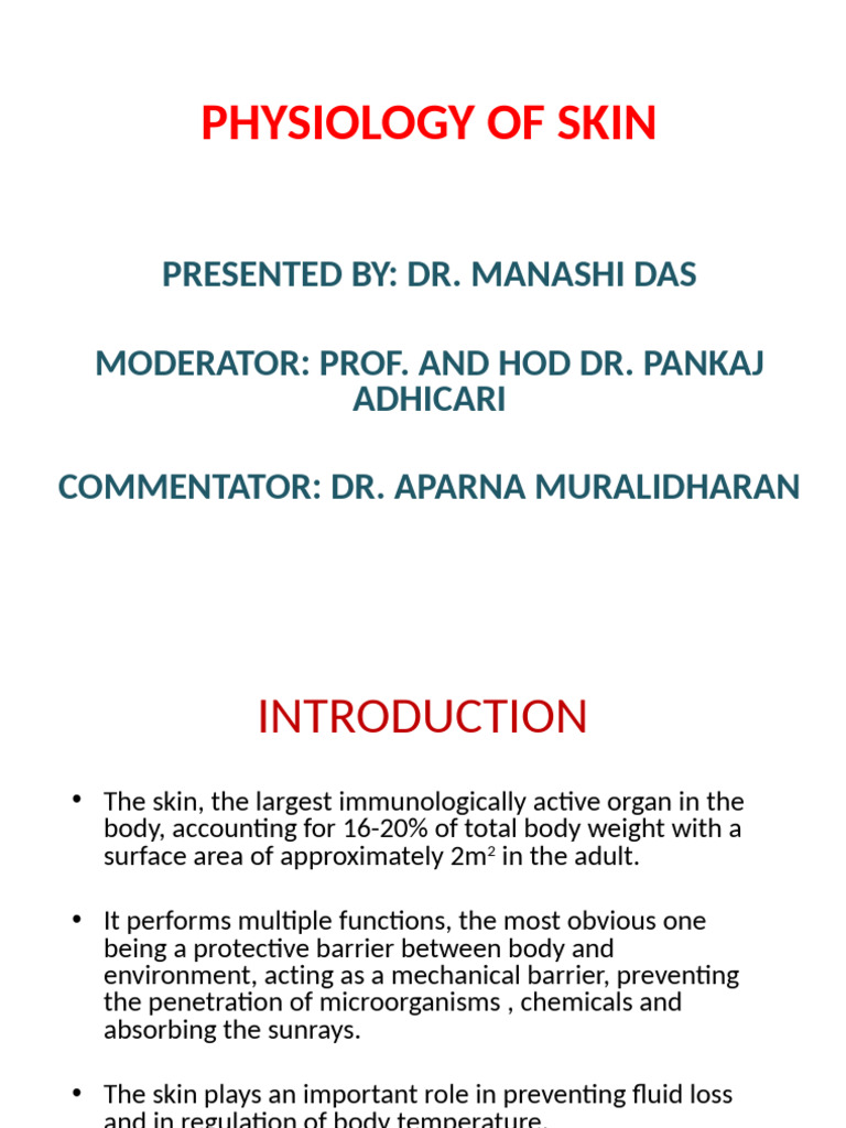 Physio of Skin | PDF | Skin | Immune System