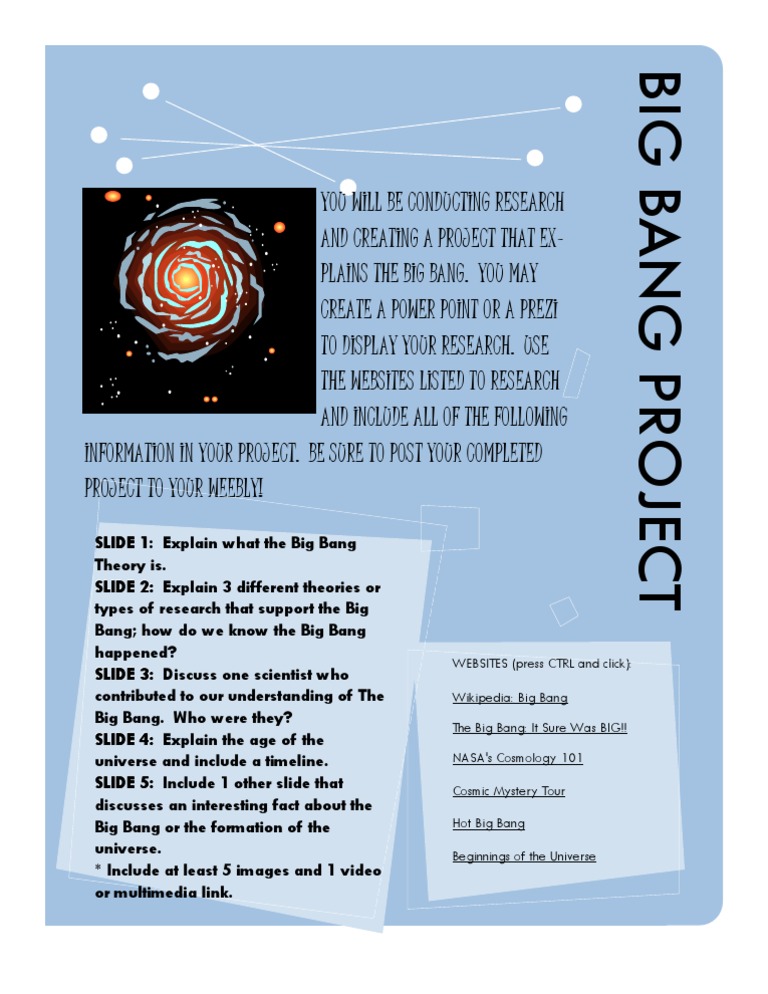 Big Bang Project | PDF | Social Science