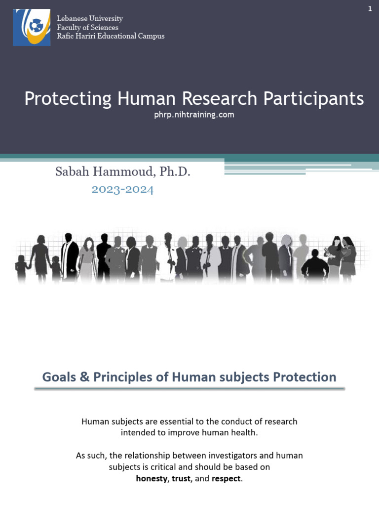 PHRM 407 - PHRP Lecture 2023-2024 | PDF | Informed Consent | Justice