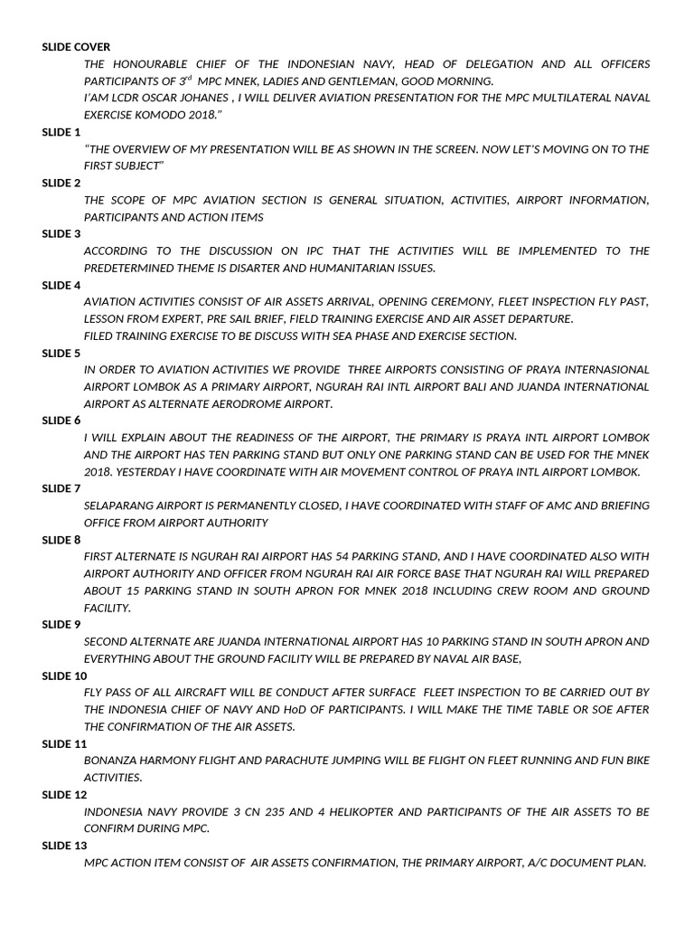TRNSKRIP PAPARAN MPC AVIATION | PDF | Airport | Aviation