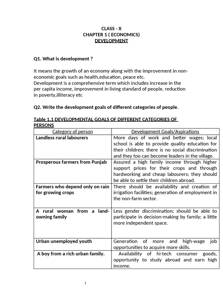 CLASS-X - Development (Revised) 90 Marks Confirmed | PDF ...