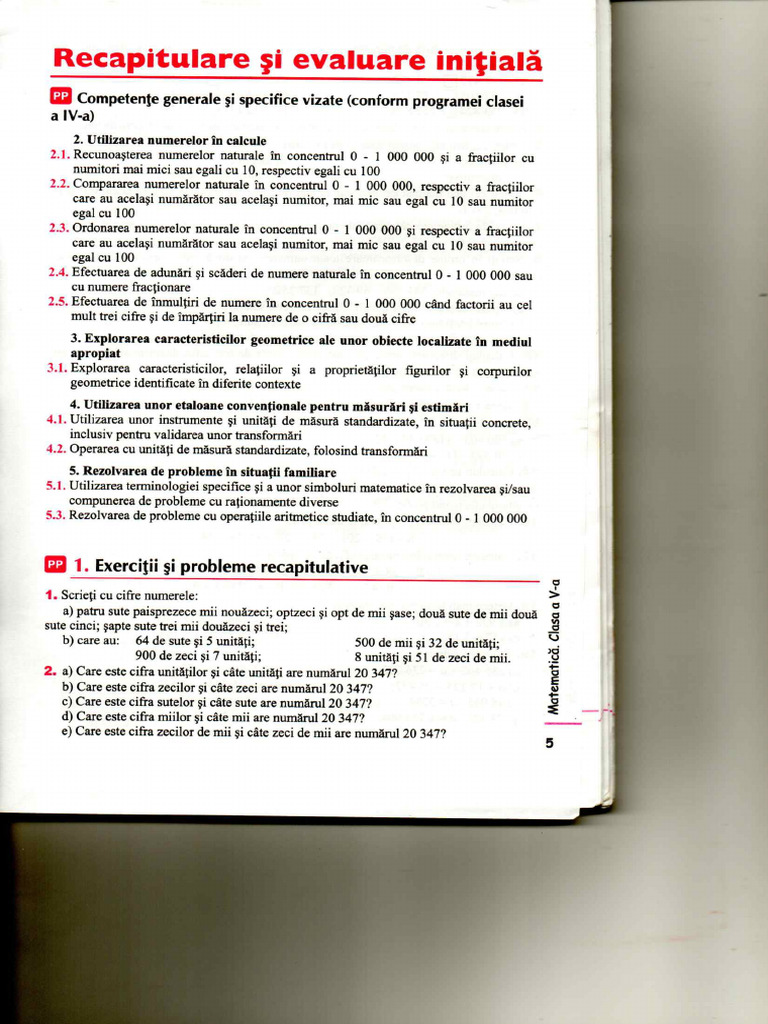 Recapitulare 4 | PDF