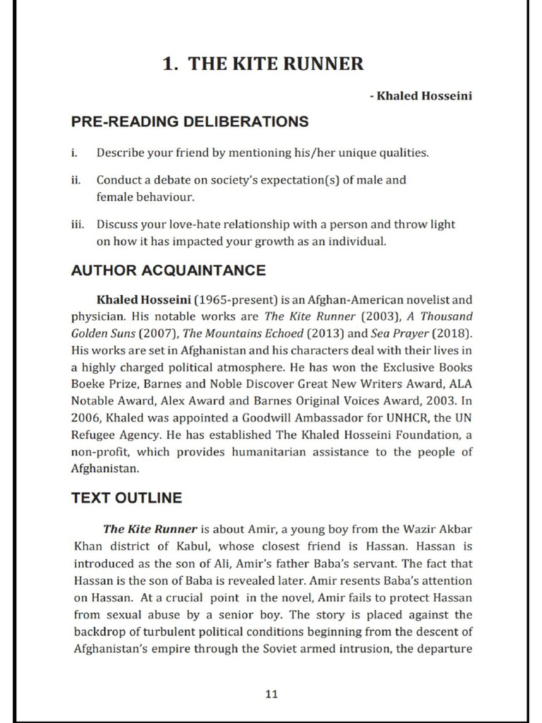 The Kite Runner | PDF