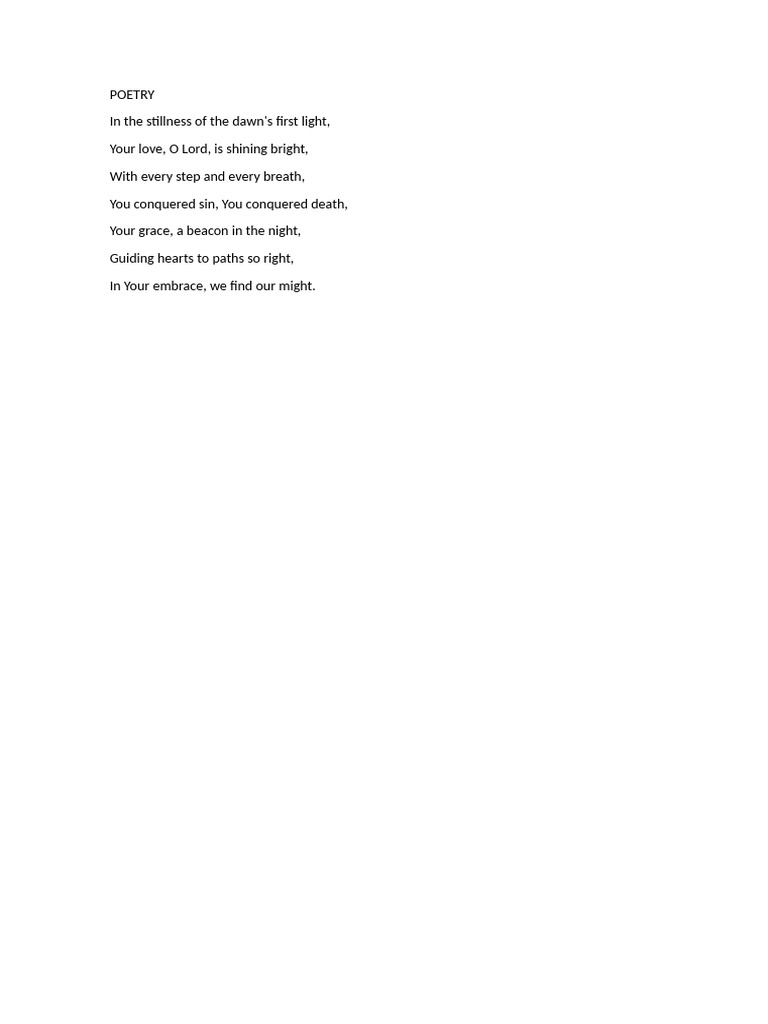 Poetry | PDF