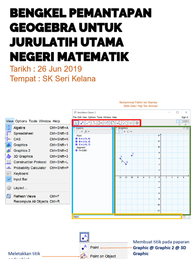 Bengkel Geogebra | PDF