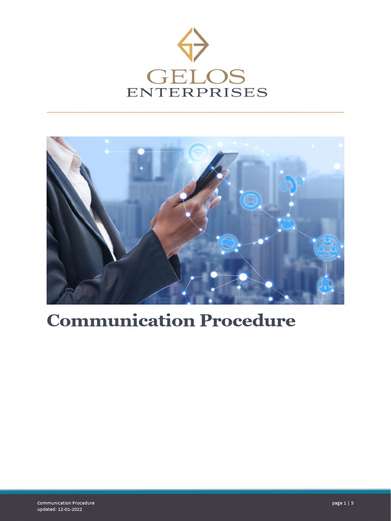 GE Communication-Procedure | PDF | Communication | Human Communication