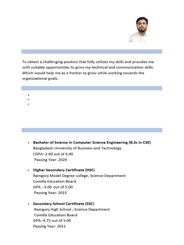 Shiful Islam CV | PDF