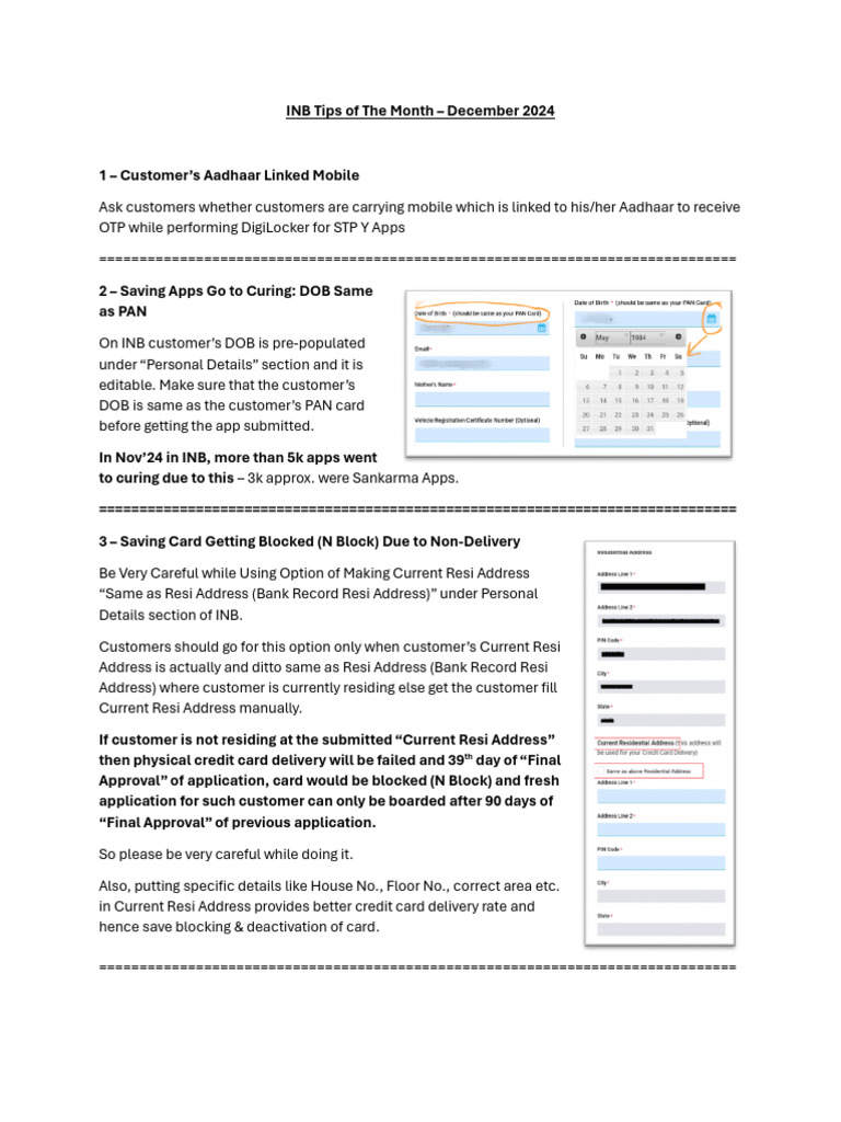 INB Tips of The Month Dec 24 | PDF | Computing