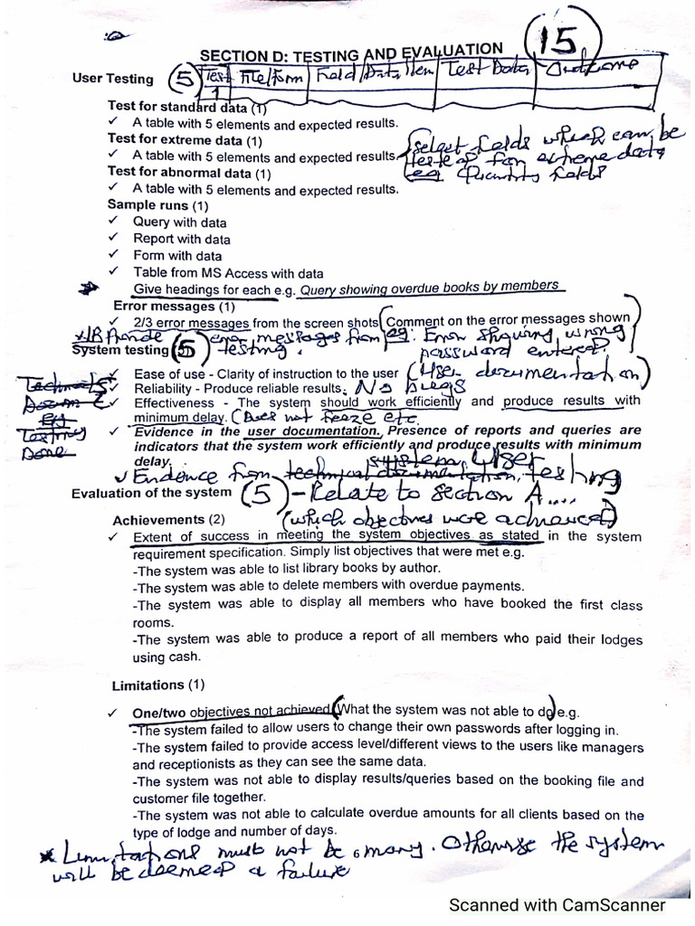 ALevel_ProjectGuide_SectionD | PDF