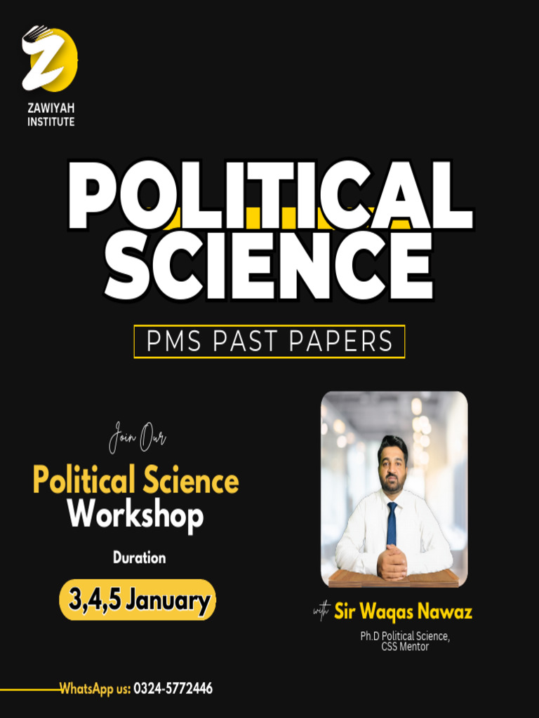 PMS Political Science Past Papers 2024 | PDF | Plato | Democracy