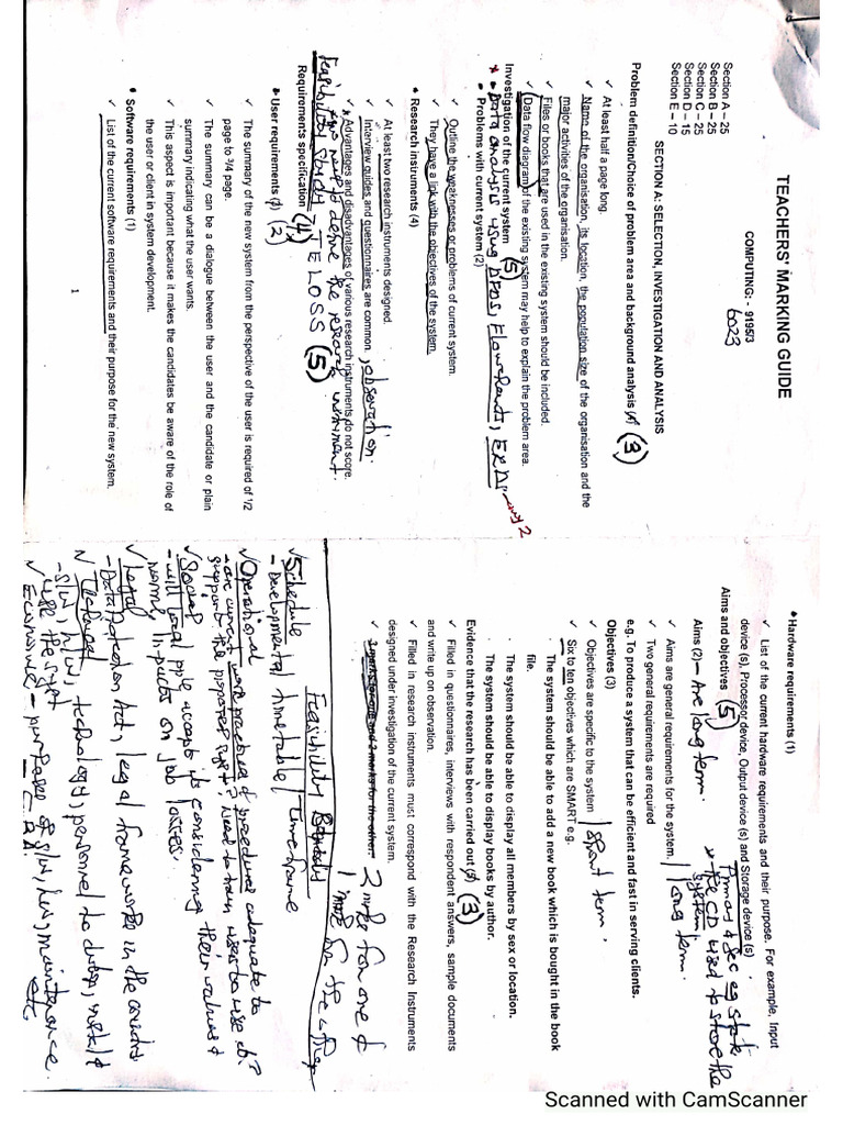 ALevel_Project_GuideSectA | PDF