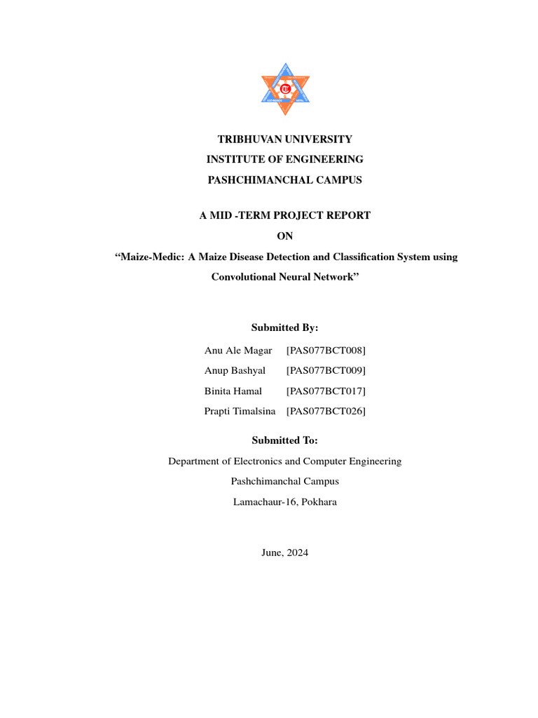 IOE Thapathali Campus Minor and Major Project Report Template 5 - 7 | PDF | Machine Learning ...