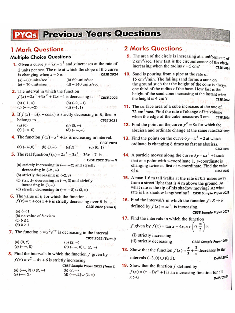 Aod pyq's sheet | PDF Aod pyq's sheet | PDF