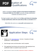 New How To Apply For SAQA Evaluation | PDF | Finance & Money Management