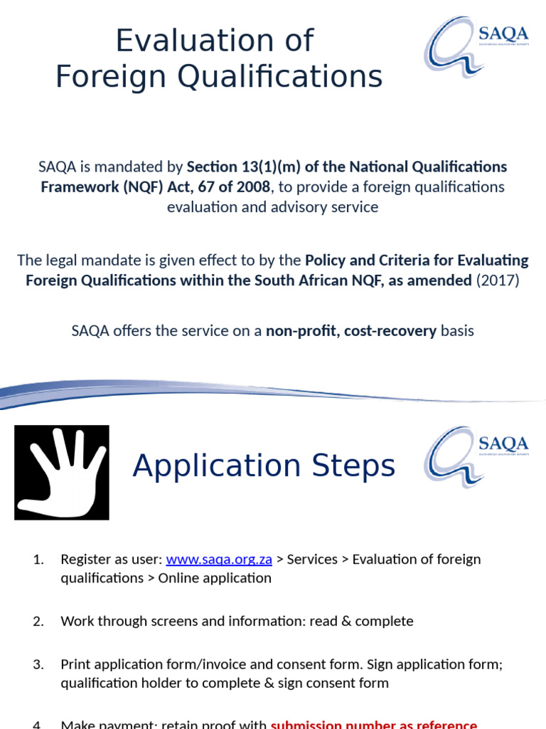 Evaluation of Foreign Qualifications - Summary | PDF
