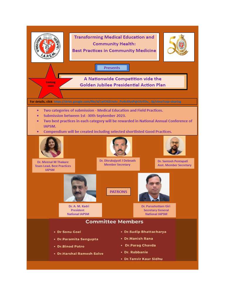 IAPSM Best Practices Competition 2023 | PDF