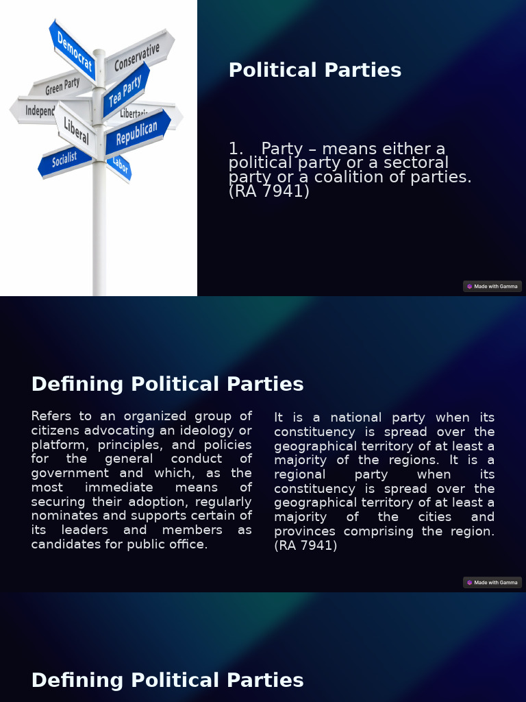 Political Parties | PDF | Political Parties | Elections