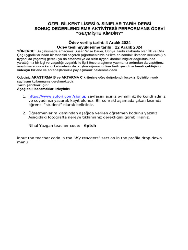 1-9. sinif performans odevi dunya tarihi kitabi (1) | PDF