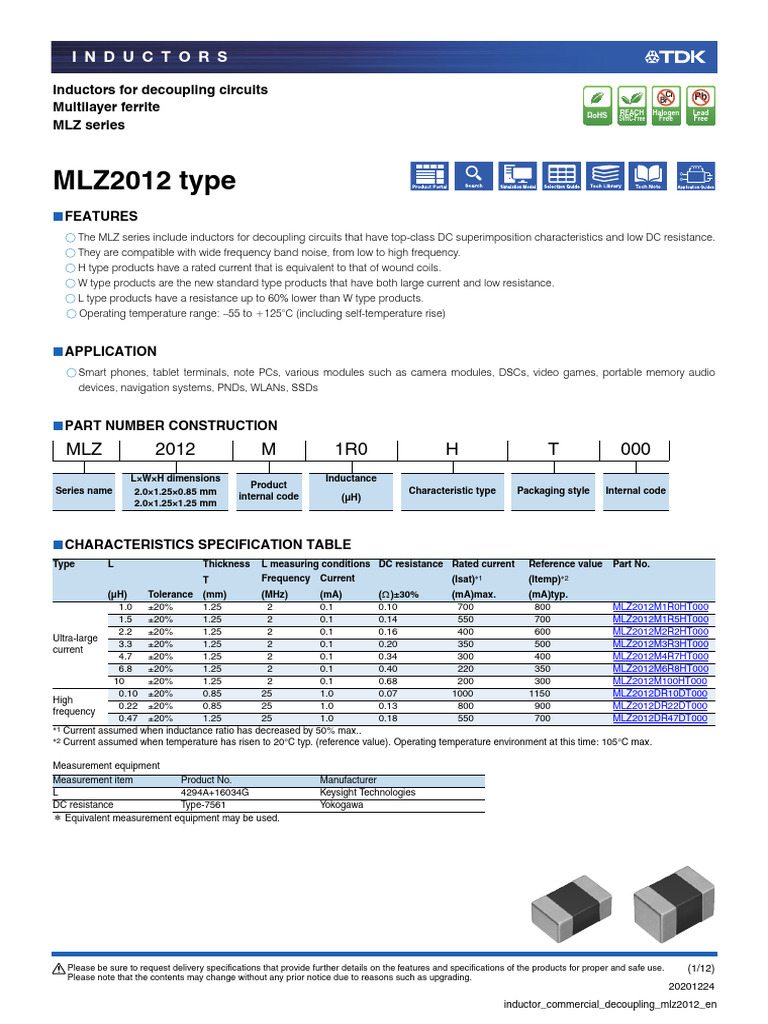 Dam Doc Product Inductor Inductor Smd Catalog Inductor Commercial