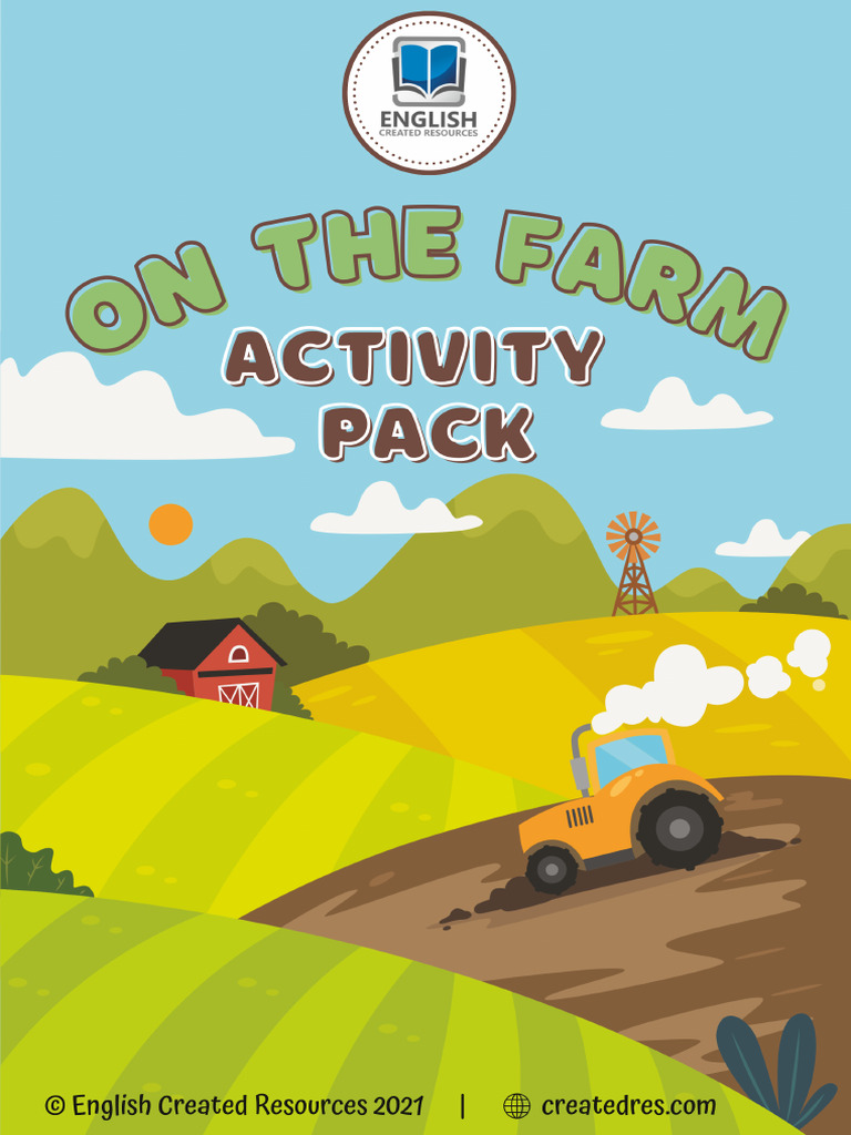 New On The Farm Activity Pack Copyright 2021 English Created Resources ...