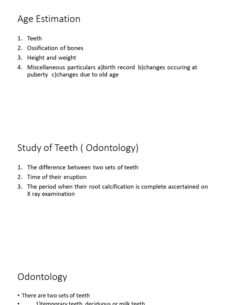 Forensic Odontology Pdf Tooth Dental Anatomy
