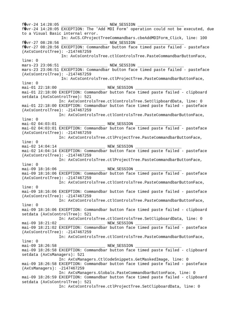 ErrorLog DESKTOP T4RTIDT | PDF | Graphical User Interfaces | Computer Programming
