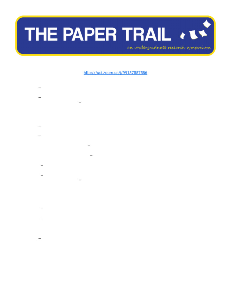 UG Symposium Flyer 2023 | PDF
