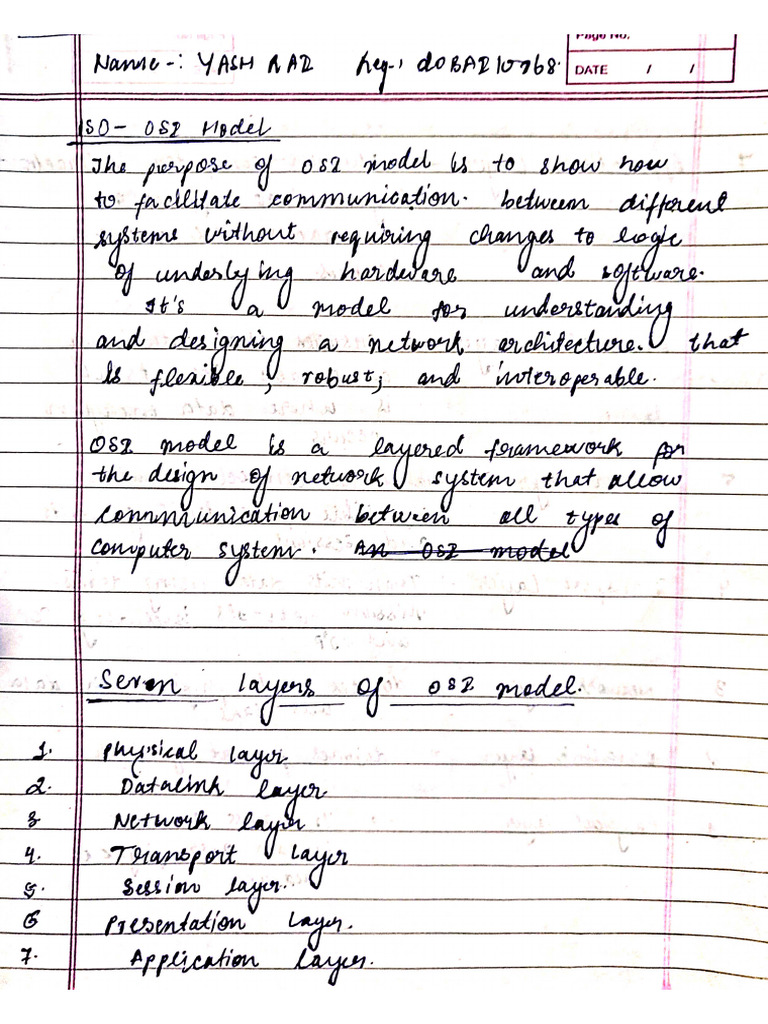 ISO - OSI Model | PDF