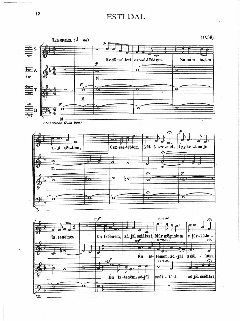Esti Dal Kodaly | PDF