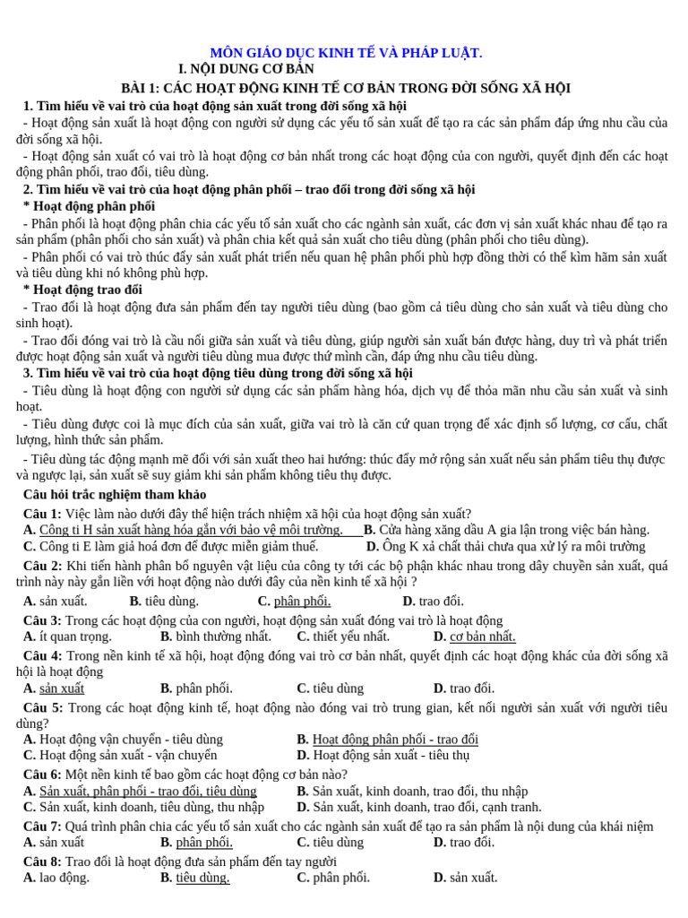 ĐỀ GDKTPL 2 | PDF