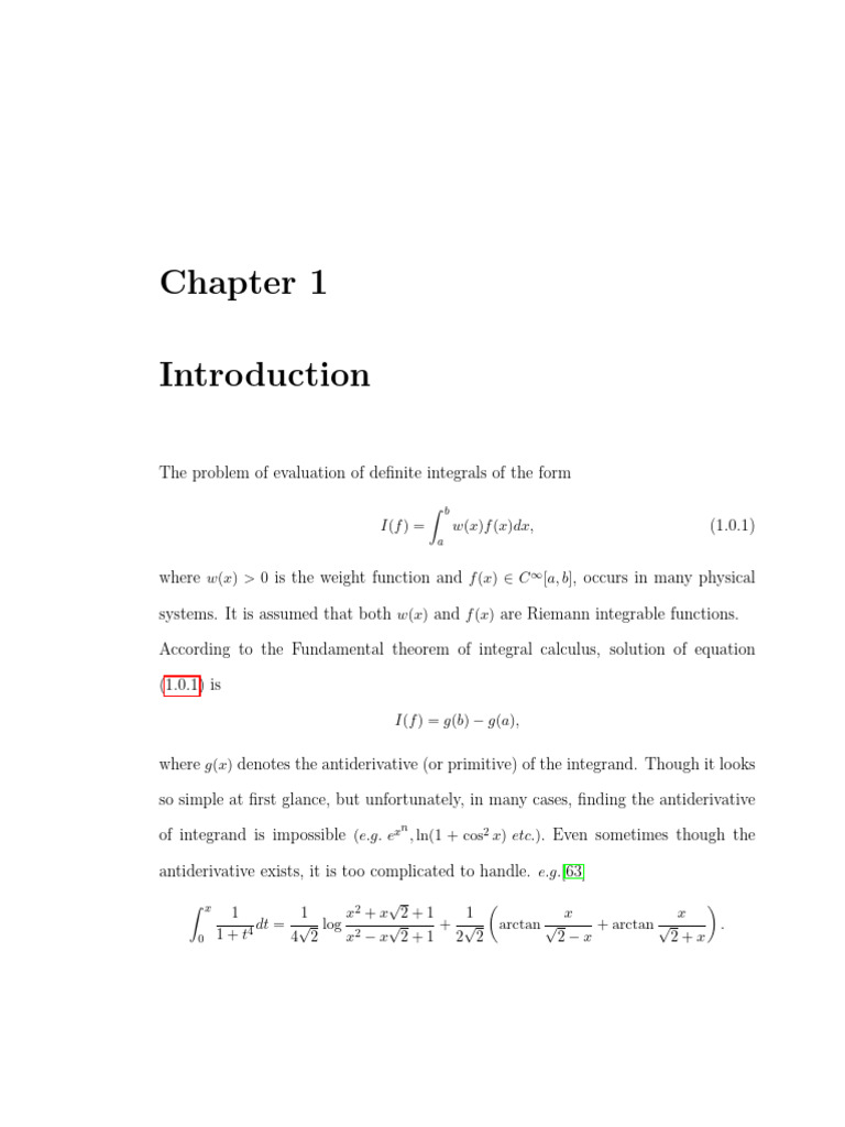 06. Chapter 1 | PDF | Integral | Mathematical Concepts