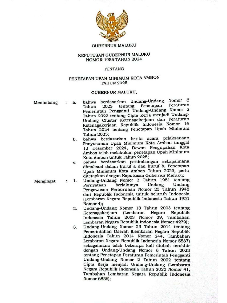 SK UMK Ambon 2025 | PDF