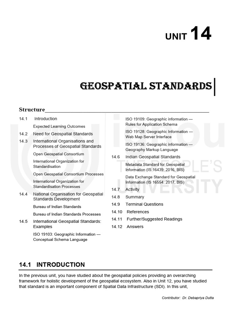 Geospatial Standards Note | PDF | Conceptual Model | Geographic Information System