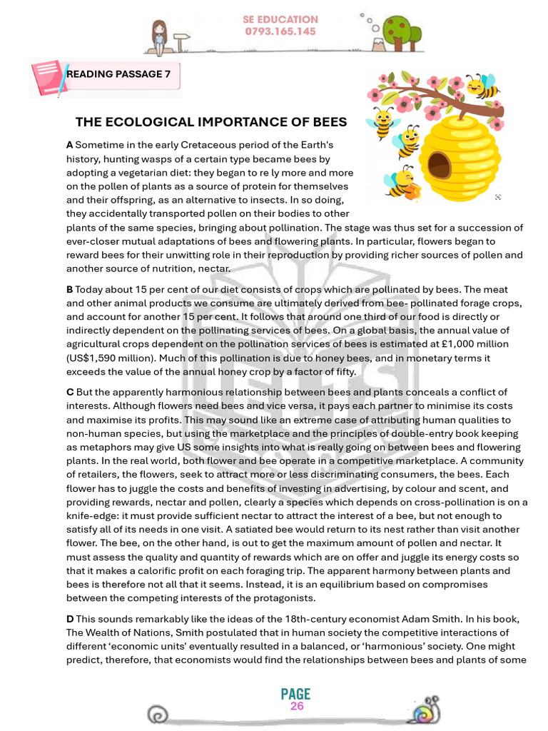 READ 1 (14) | PDF | Pollination | Bees