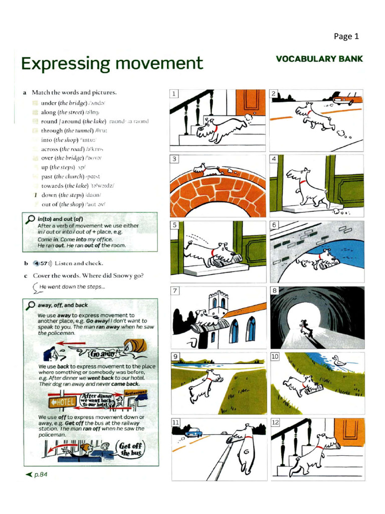 U7 Expressing Movement | PDF