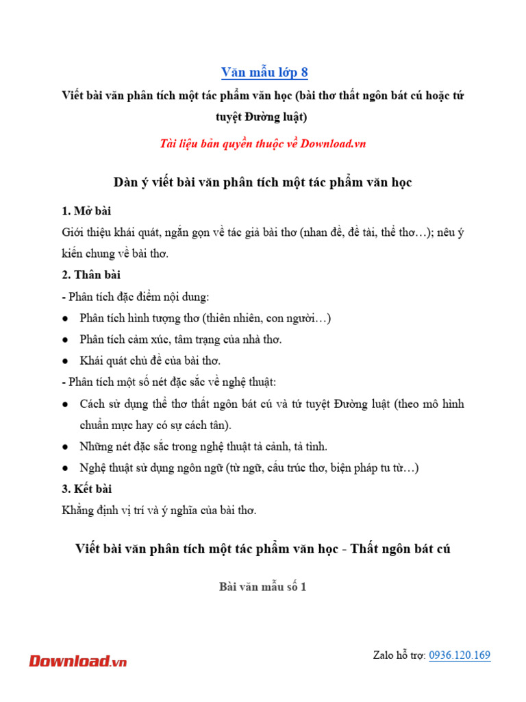 Phan Tich Mot Tac Pham Van Hoc | PDF