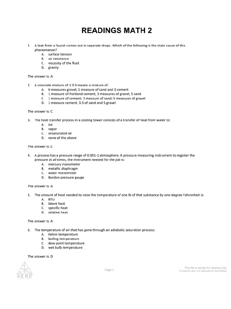 MATH Readings 2 | PDF