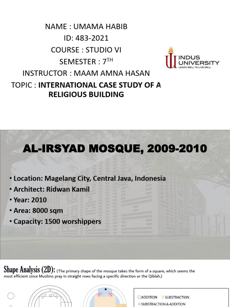 International Case Study Studio 6 | PDF | Mosque | Dome