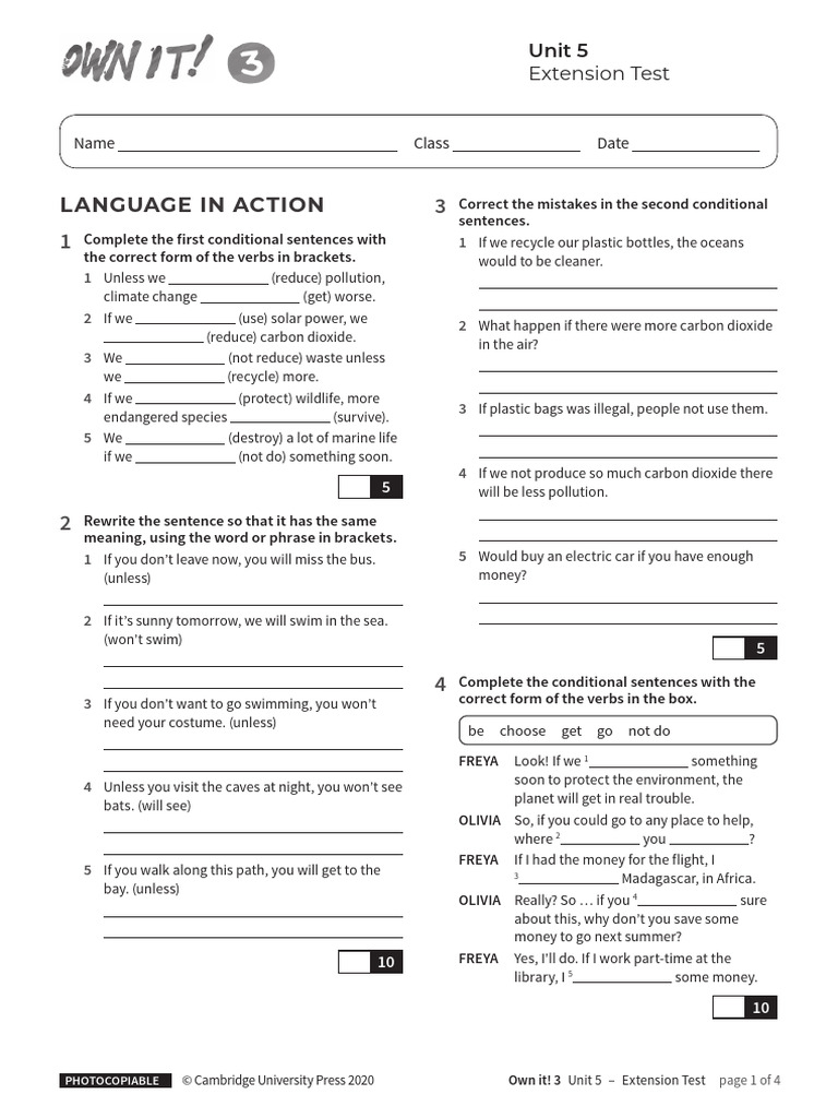 holaFirst and Second Conditional Worksheet | PDF | Environmental Issues | Nature